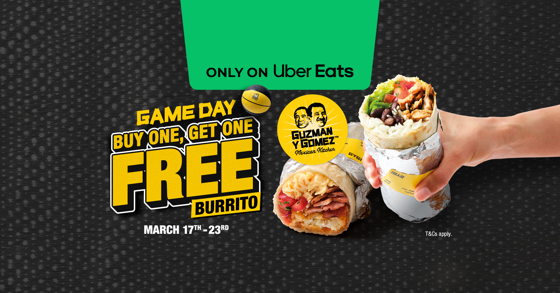 Buy One Get One Free On Uber Eats! - GYG Mexican Kitchen USA